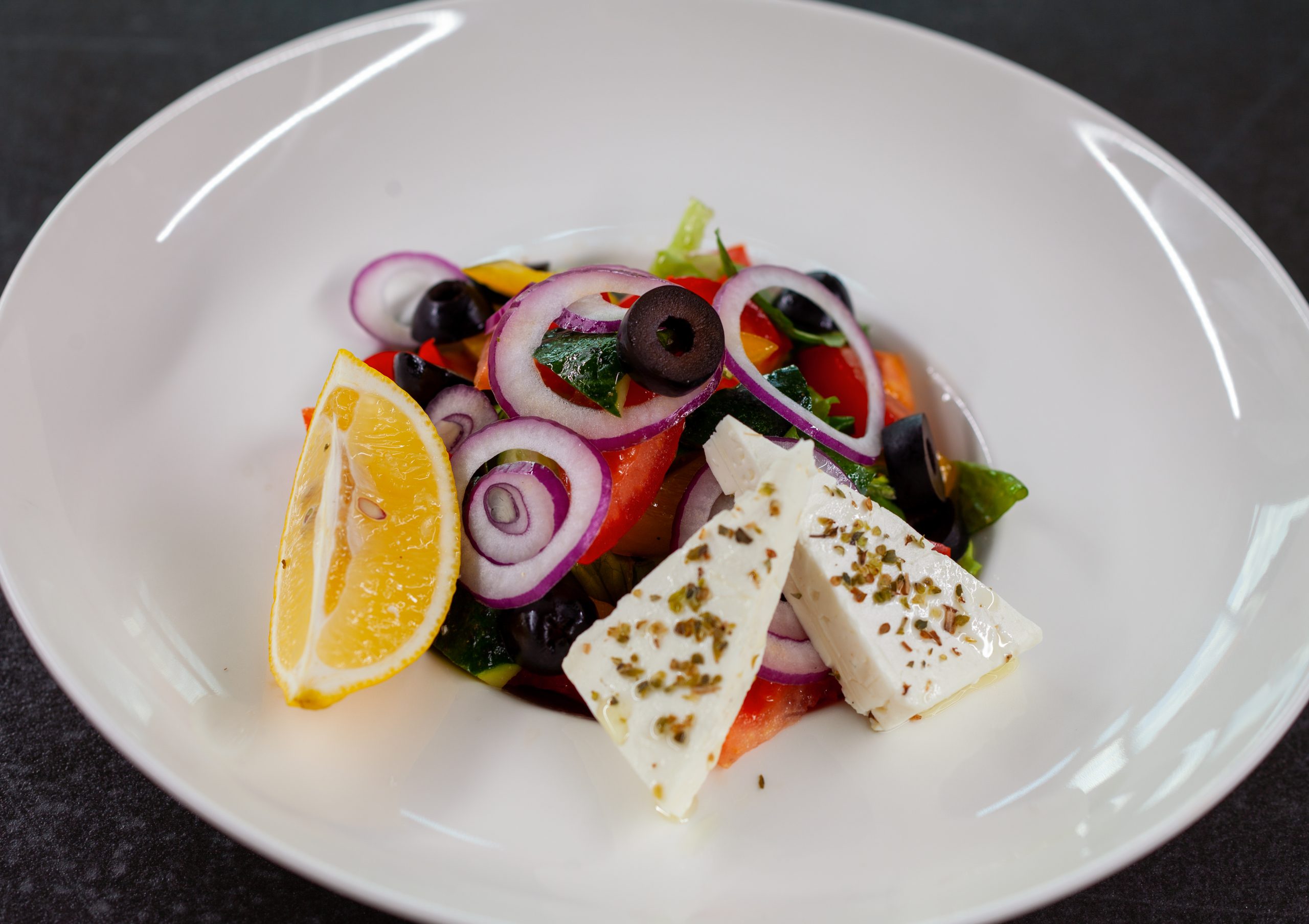 Salată Grecească cu mousse de brânză feta - Motif